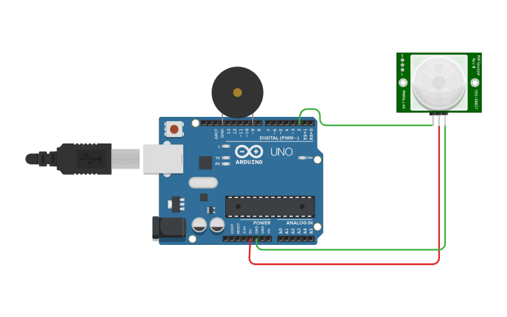 Circuit design BUZZER - Tinkercad