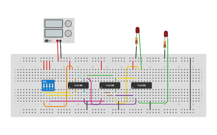 Circuit design ex5.4 | Tinkercad
