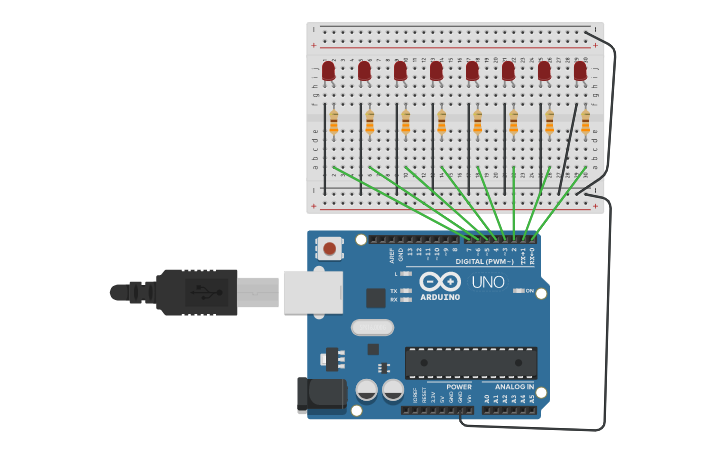 Circuit design Bitwise - Tinkercad
