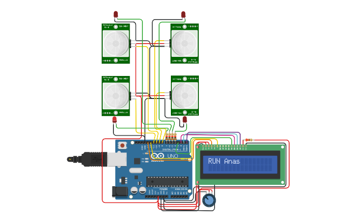 Circuit design Increase Reaction Time - Tinkercad