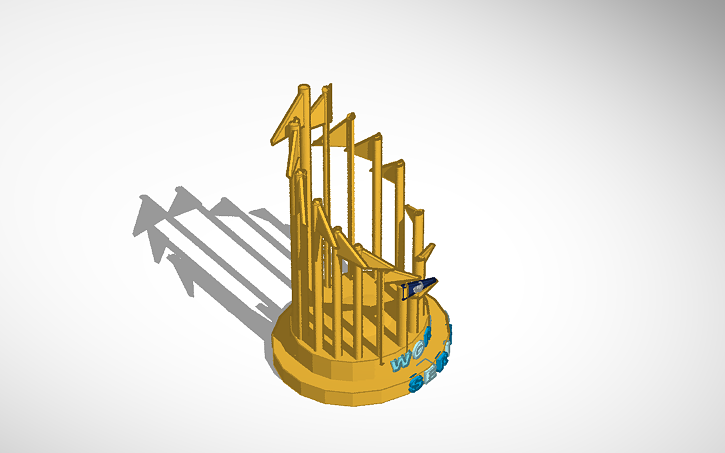 3D design World series trophy - Tinkercad