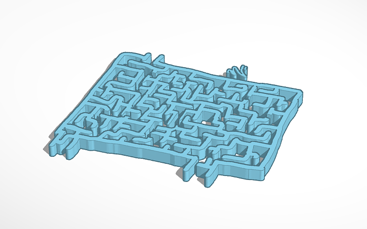 3D design stupid maze - Tinkercad