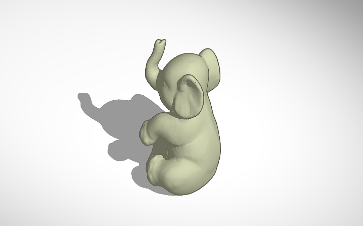 3D design Elephant - Tinkercad