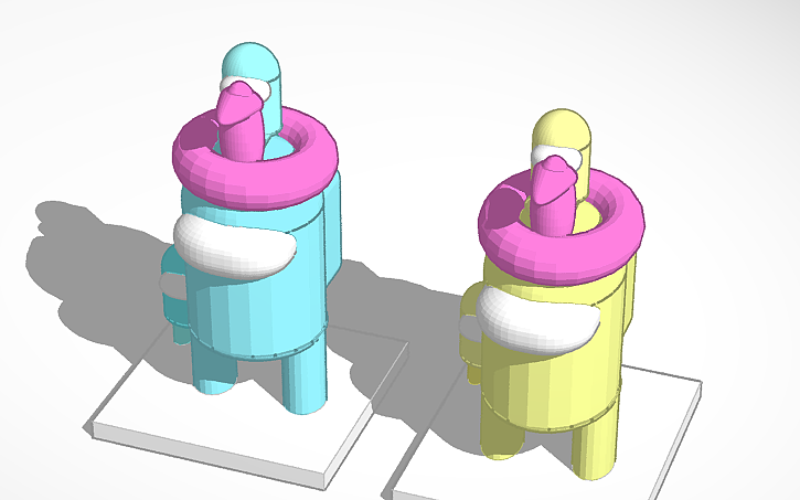 3D design Among us characters - Tinkercad