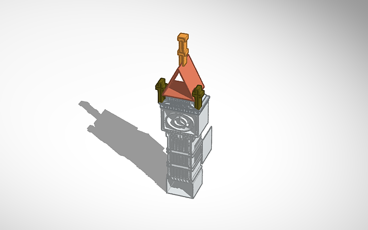 3D design Big Ben - Tinkercad