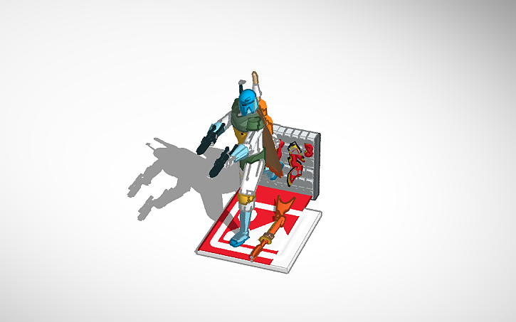 3D design Animated BobaFett Re-Pose - Tinkercad