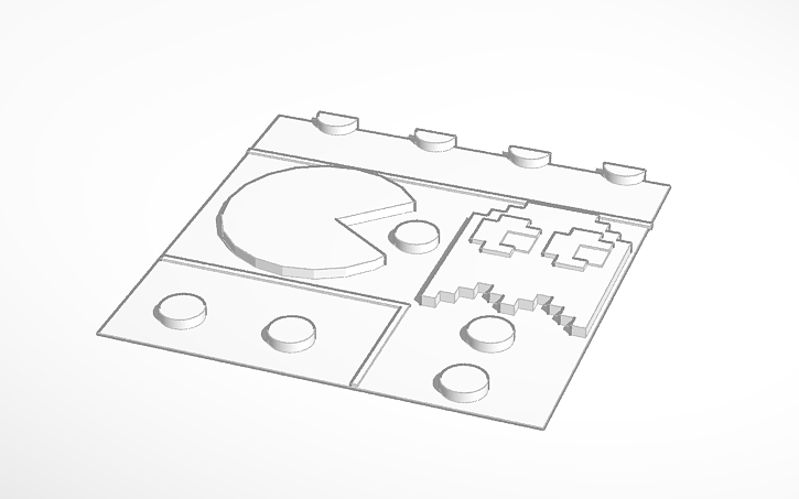 3D design 2d Pacman | Tinkercad