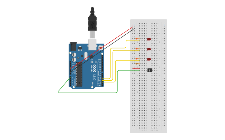 Circuit design Prac 03 Jafet Rojas 9B - Tinkercad