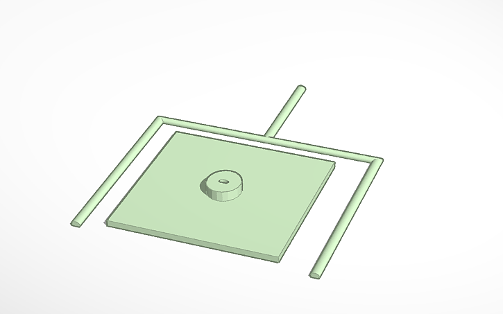 3D design Table Football Goal Post - Tinkercad