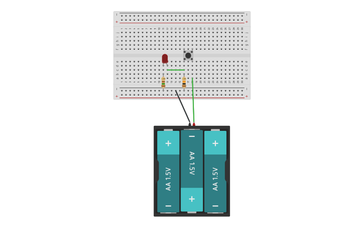 Circuit design Circuito 5. RESISTENCIA PUT DOWN SIN ARDUINO - Tinkercad