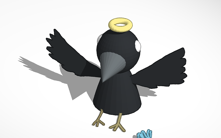 3D design angelic Crow | Tinkercad