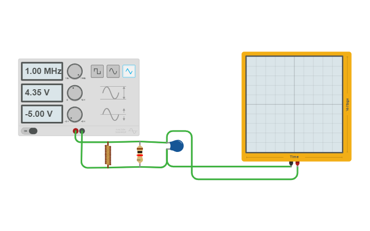 Circuit design Parallel RCL Circuit - Tinkercad
