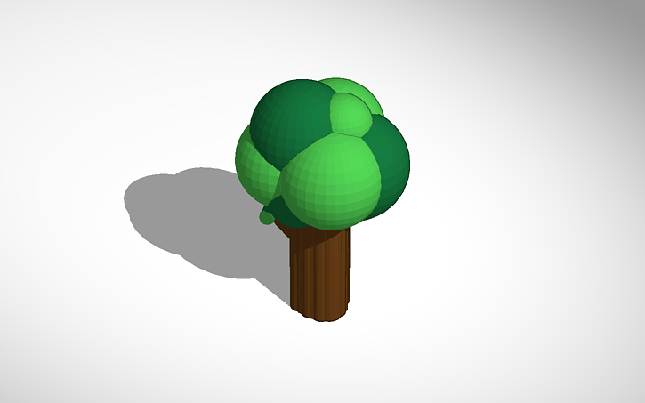 3D design tree - Tinkercad