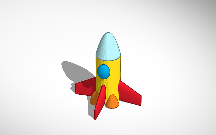 3D design ROKET NASA - Tinkercad