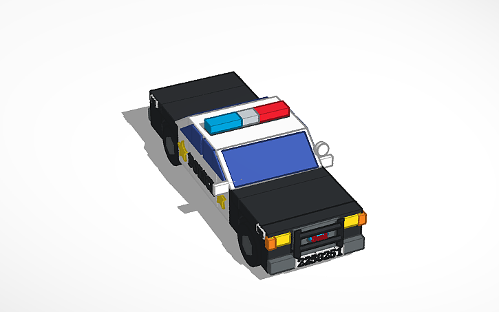 3D design Police Car - Tinkercad