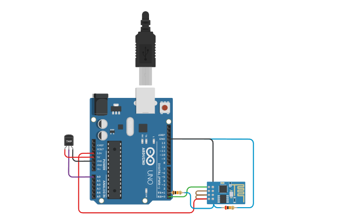 Circuit Design Thingspeak Esp8266 Temperatura Tinkercad