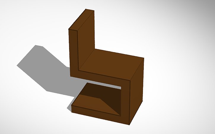 3D design chair - Tinkercad