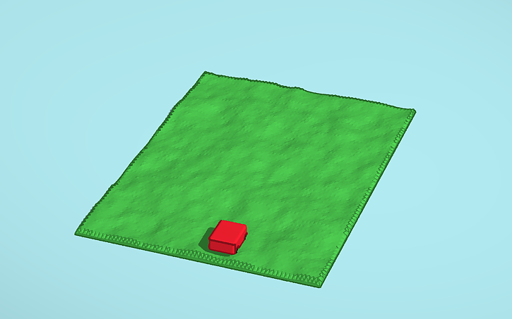 3D design Sim lab driving car with suspension terrain test - Tinkercad