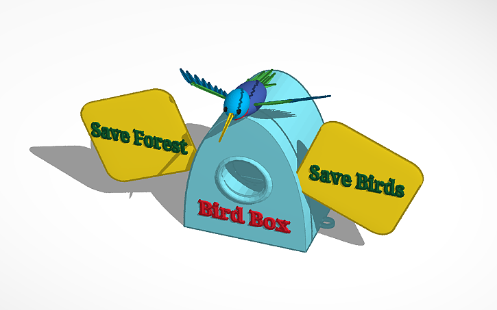 3D design Bird Box - Tinkercad