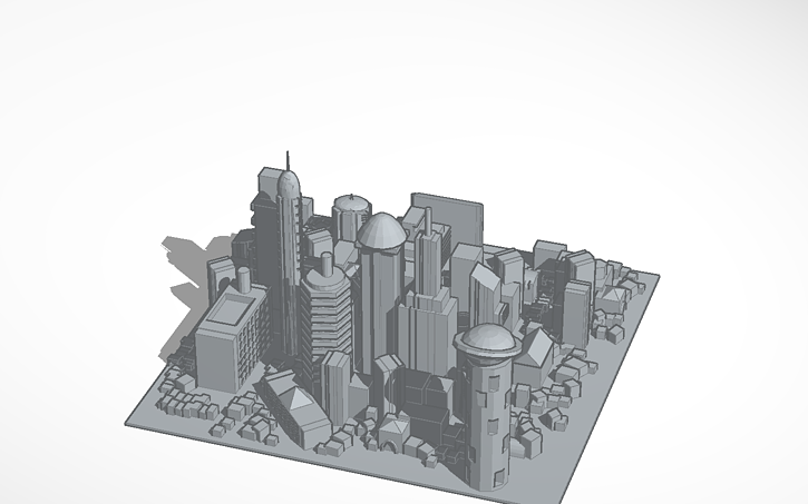 3D design city - Tinkercad