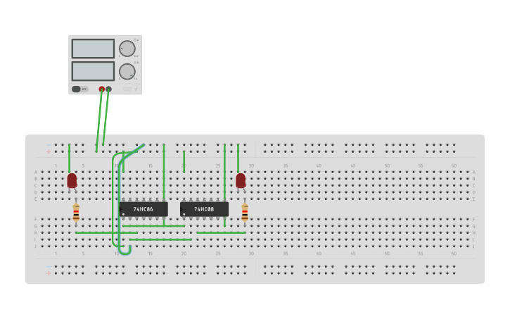 Circuit Design Lab2 Half Adder Combinational Circuit Design Tinkercad