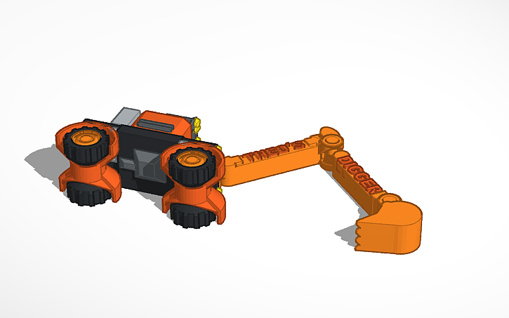 3D design Theo's digger | Tinkercad