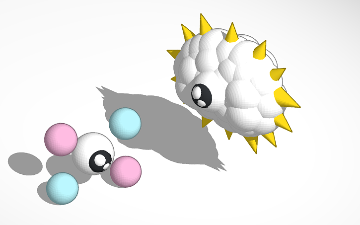 3D design Kracko&Kracko.jr 크랙코&크랙코.jr Hosh no kirby | Tinkercad
