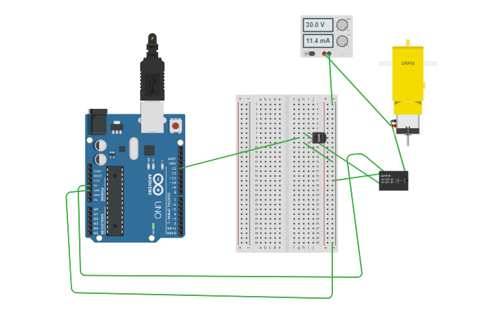 Circuit design relay tinkercad example - Tinkercad