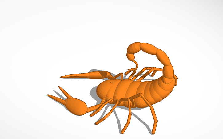 3D design Scorpion - Tinkercad