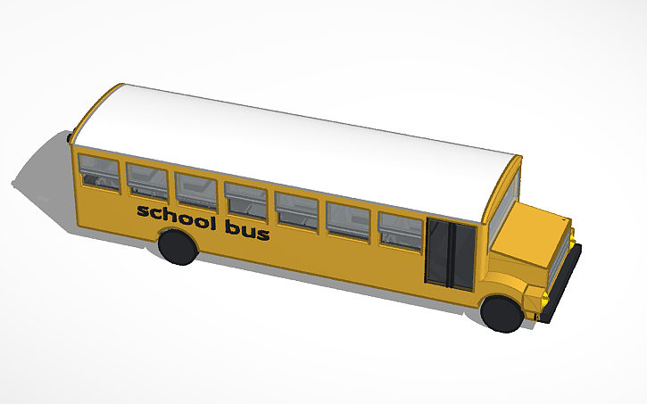 3D design school bus - Tinkercad