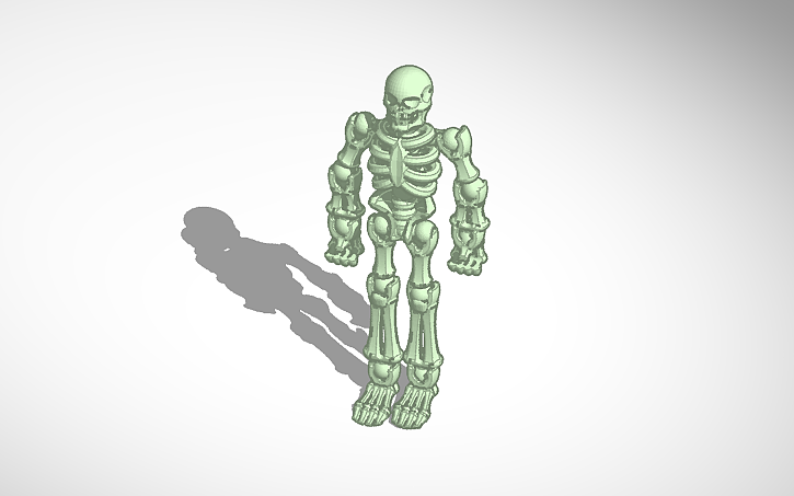 3D design Spooky Scary Skeleton - Tinkercad