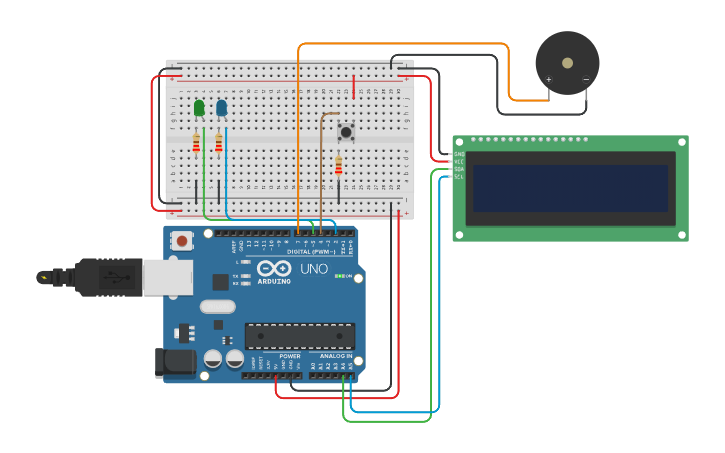 Circuit Design Lcd 12c Display Using Arduino Uno Microcontroller 6801