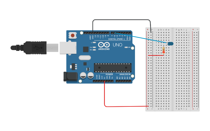Circuit design Requerimiento 5, Desafío 4 Arduino - Tinkercad
