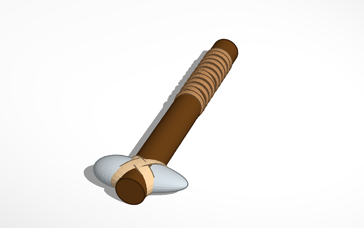3D design stone axes for rust - Tinkercad