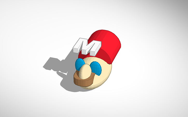 3D design Marios face | Tinkercad
