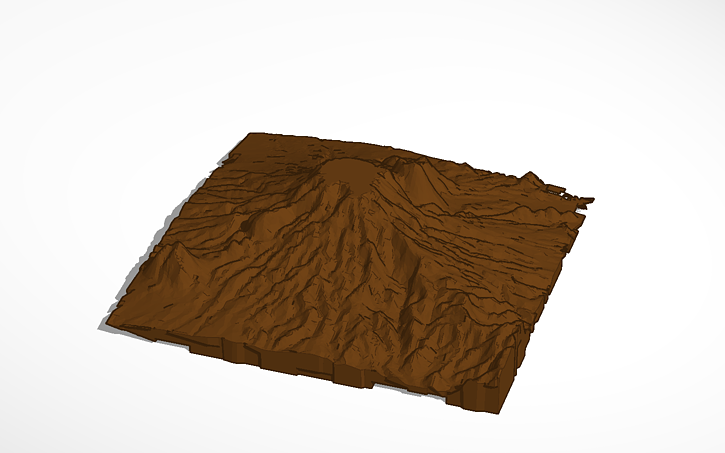 3D design Bazman volcano - Tinkercad