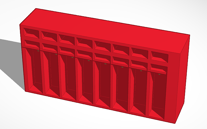 3D design new locker - Tinkercad