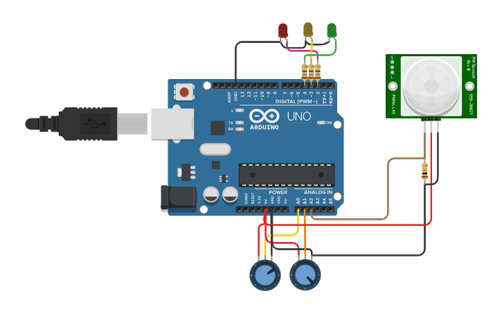 Circuit design Adjust move - Tinkercad