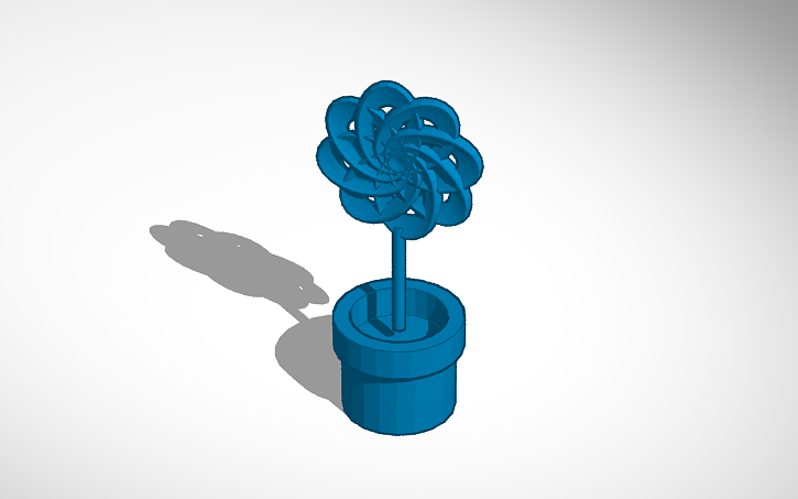 3D design flower - Tinkercad