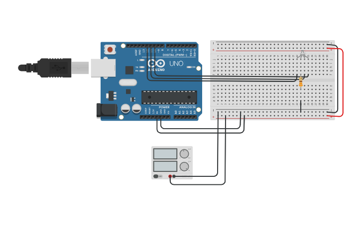 Circuit design Led "RGB" + Arduino - Tinkercad
