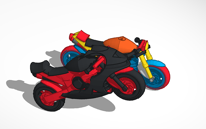 3D design 2 motorcycles - Tinkercad
