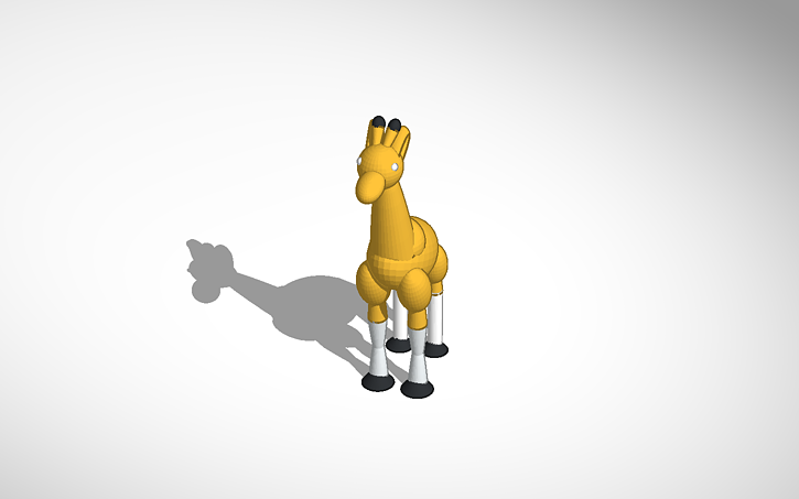 3D design Giraffe - Tinkercad