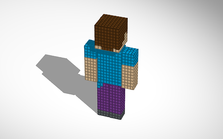 3D design Minecraft Steve - Tinkercad