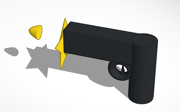 3D design Shooting Gun! - Tinkercad