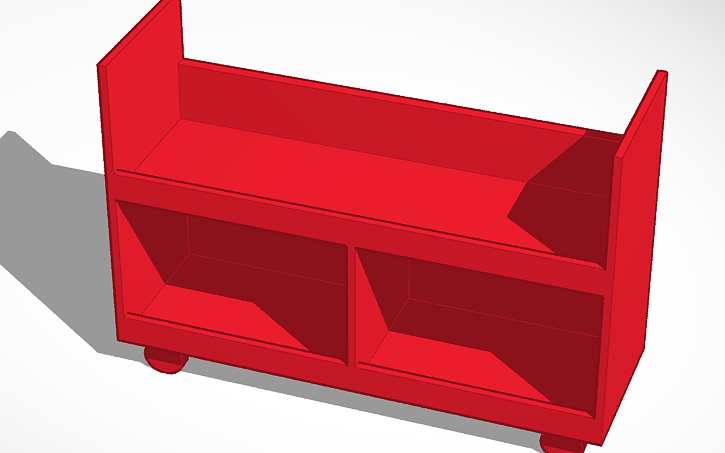 3D design Storage trolley - Tinkercad