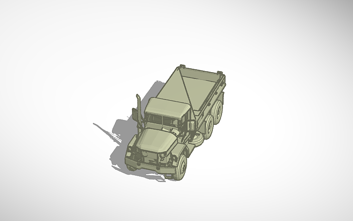 3D design army truck - Tinkercad