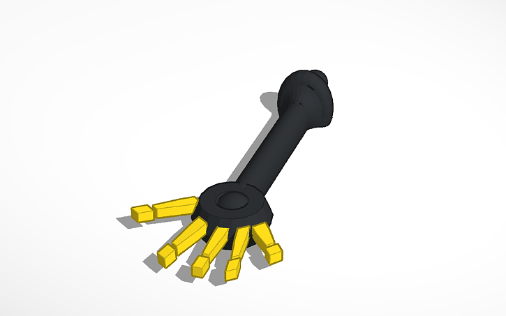3D design Bionic Arm - Tinkercad