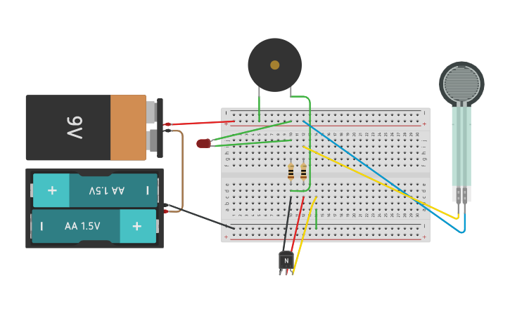 Circuit Design Rain Drops Tinkercad