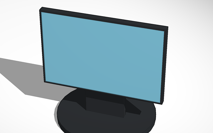 3D design Flat screen | Tinkercad