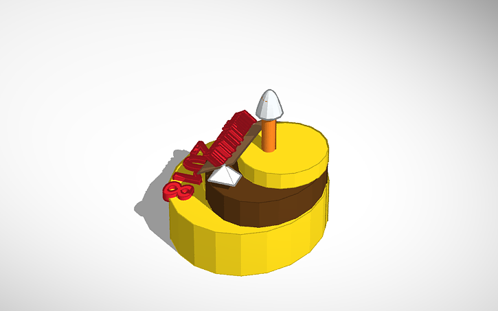3D design cake | Tinkercad